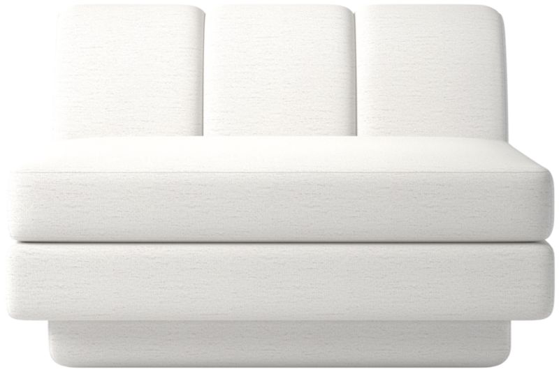 Yarrow Armless Chair Curious Dove | CB2