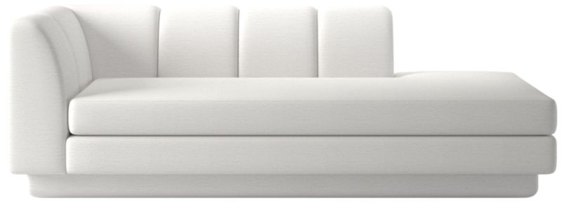 Yarrow Right-Arm Chaise Curious Dove | CB2