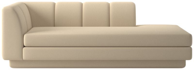 Yarrow Right-Arm Chaise Curious Mink | CB2