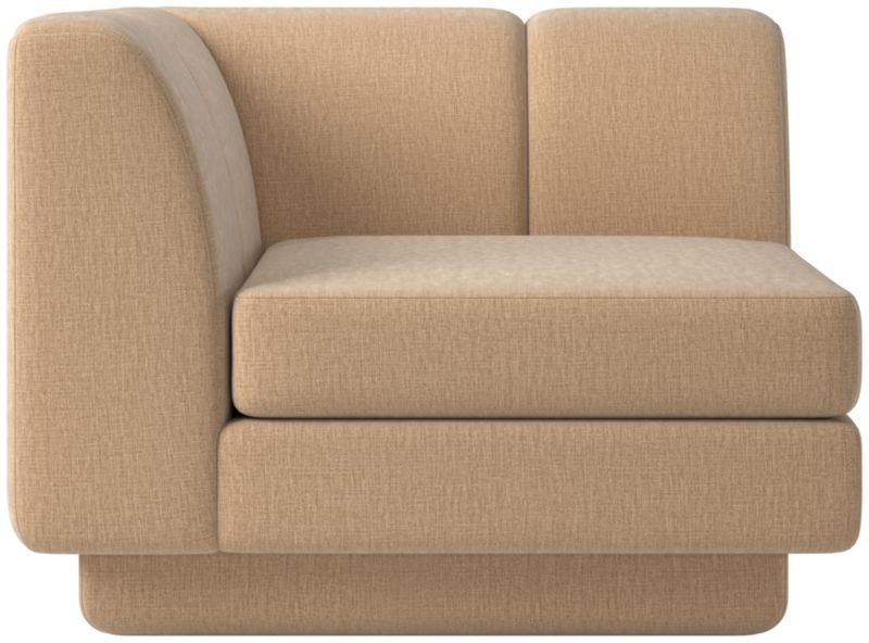 Yarrow Corner Chair Coverlet Wheat | CB2