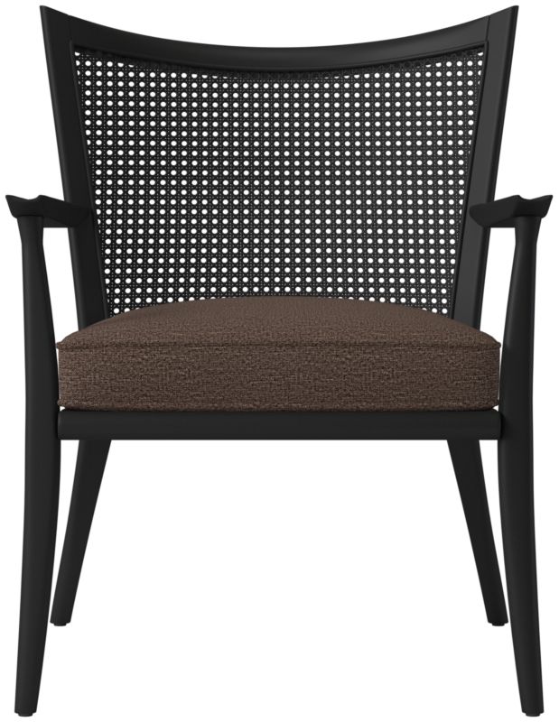 Thomas Cane Chair with Cushion Curious Java | CB2