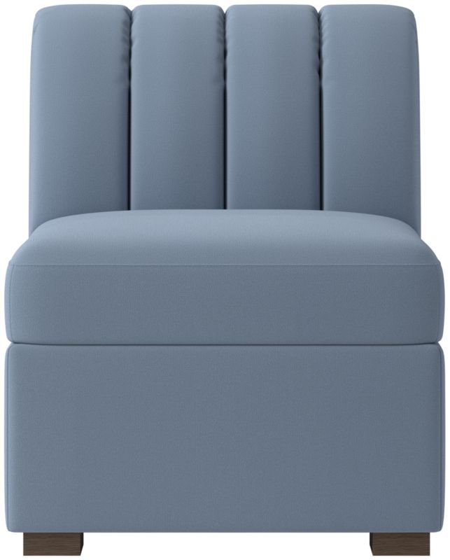 Duncan Single Dining Banquette Luca Azure | CB2