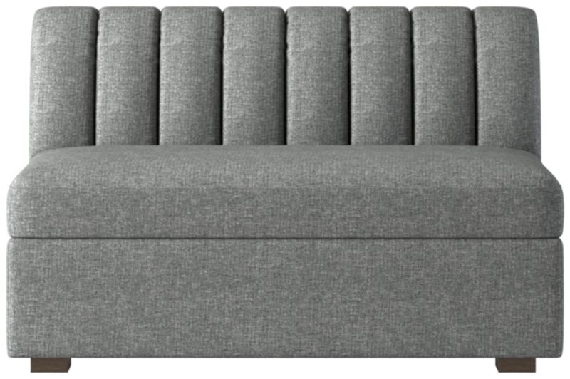 Duncan Dining Banquette Bench Hatch Charcoal | CB2