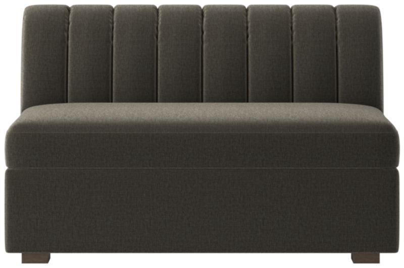 Duncan Dining Banquette Bench Coverlet Otter | CB2