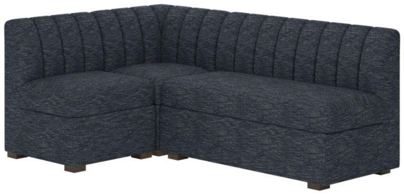 Duncan Single L-Shaped Loveseat Dining Banquette Curious Eclipse | CB2