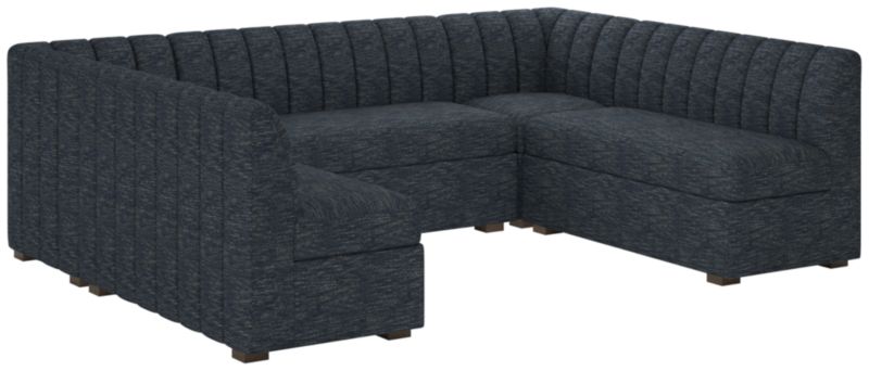 Duncan U-Shaped Dining Banquette Curious Eclipse | CB2