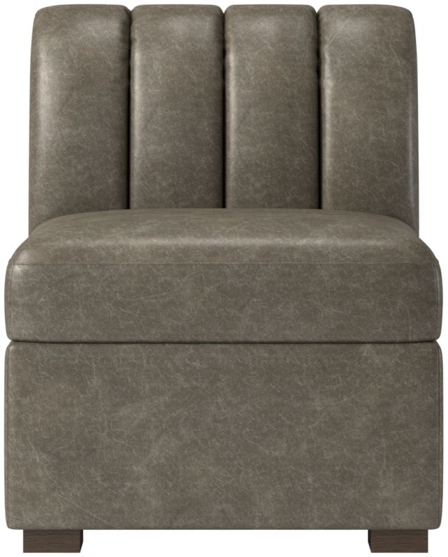 Duncan Single Dining Banquette Bello Grey | CB2