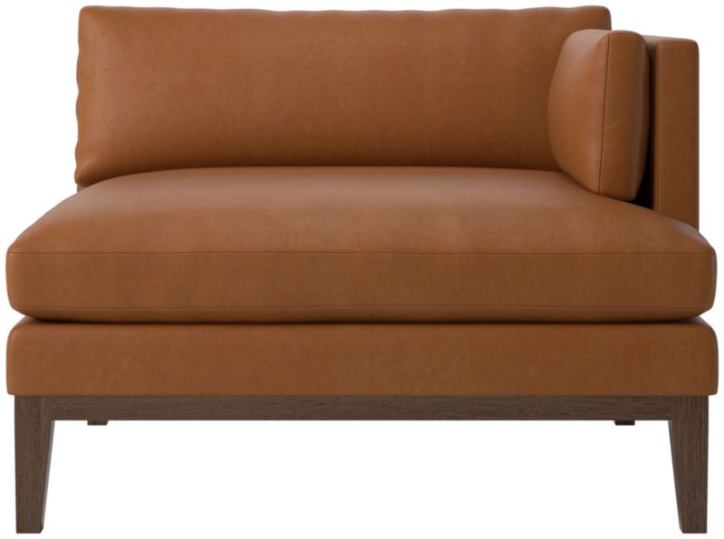 Mona Leather Right-Arm Chair | CB2 Canada