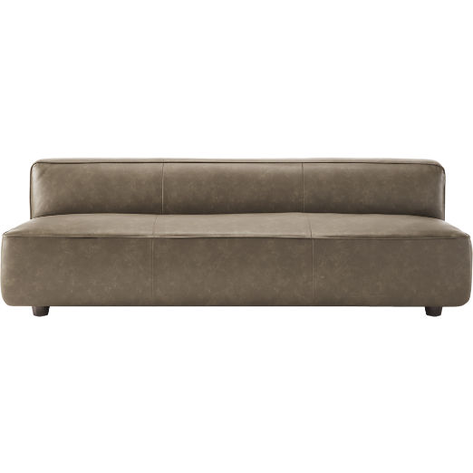 Bello Leather in Grey Custom Furniture | CB2