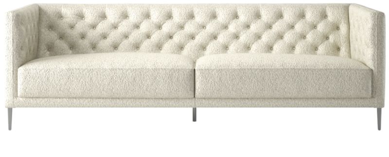Savile Tufted Sofa Bloce Grey