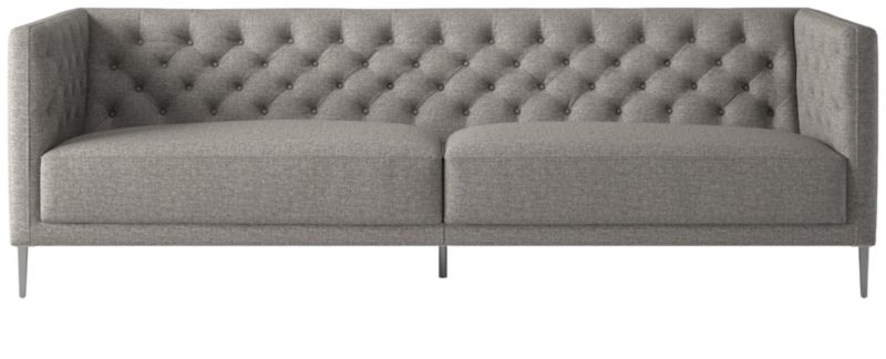 Savile Tufted Sofa Taylor Grey Reviews CB2