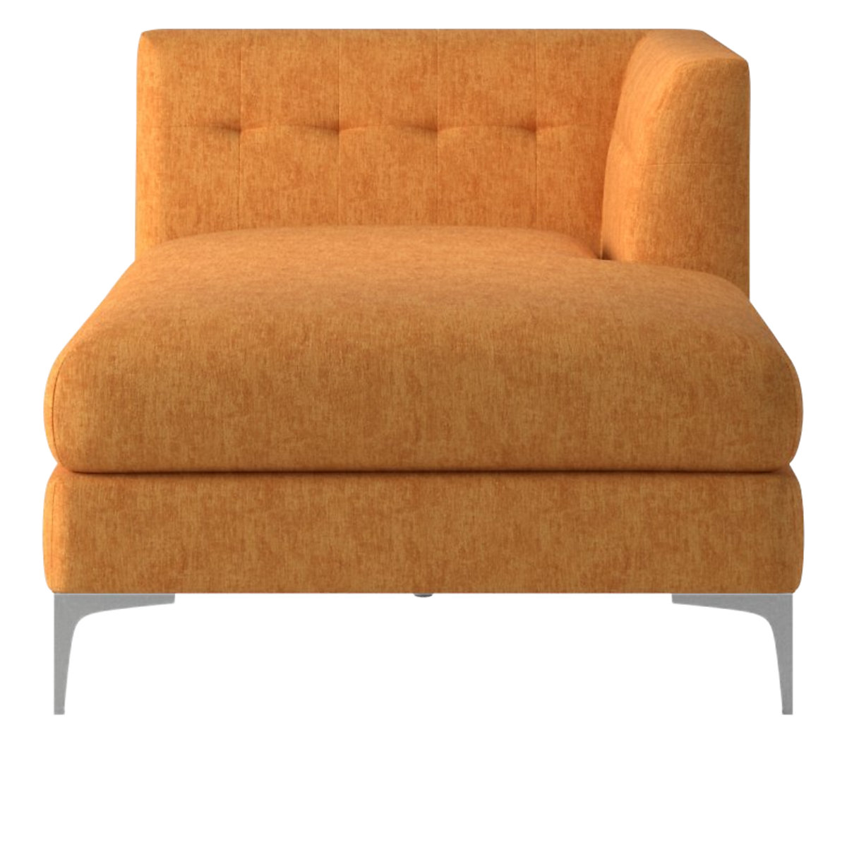 Holden Tufted Right Arm Chaise Dream Ginger Tea | CB2