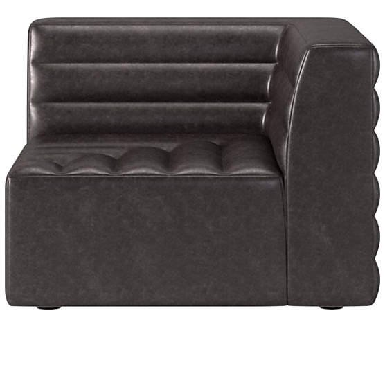 Strato Leather Corner Chair Bello Saddle | CB2