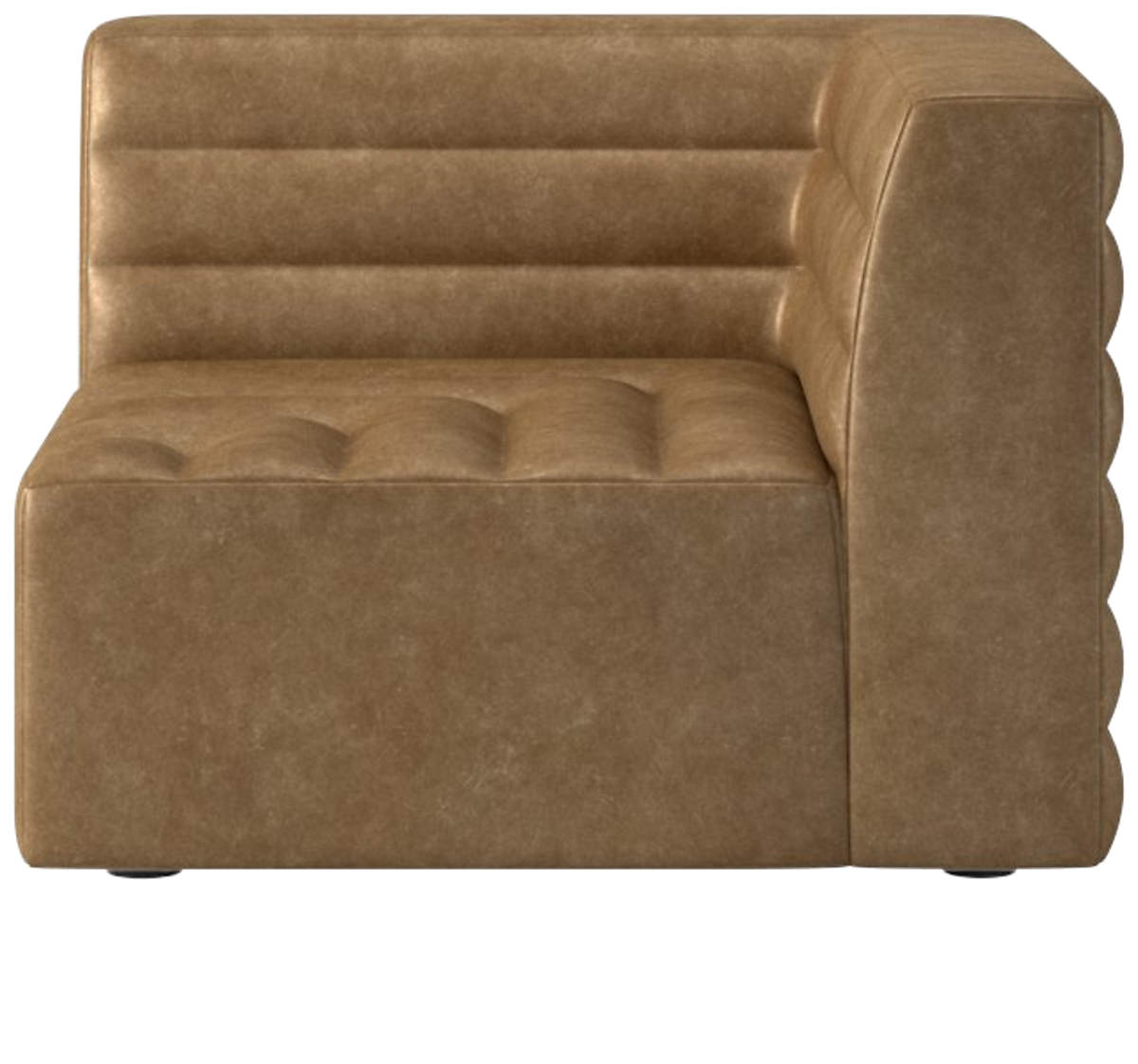 Strato Leather Corner Chair Bello Saddle | CB2