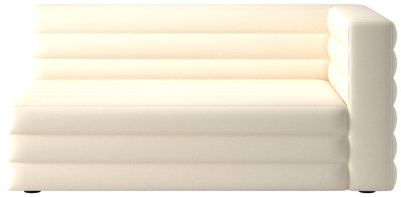 Strato Right Arm Sofa Kanvas Sand + Reviews | CB2