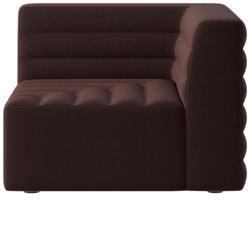 Strato Corner Chair Luca Espresso | CB2 Canada