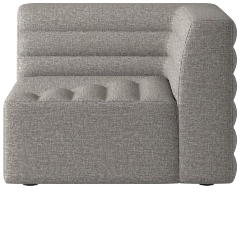 Strato Corner Chair Taylor Felt Grey | CB2