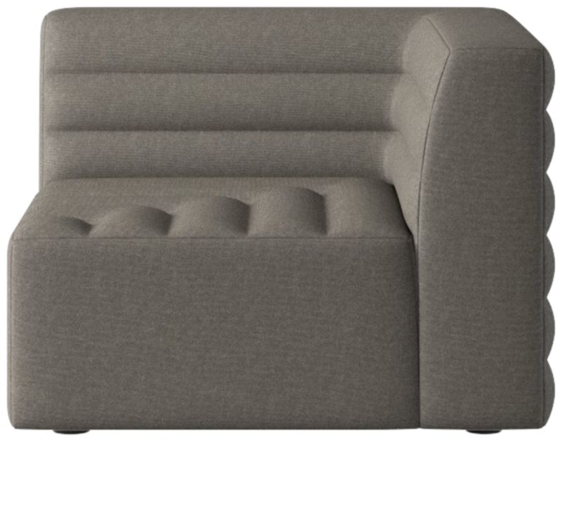 Strato Corner Chair Angel Pewter | CB2