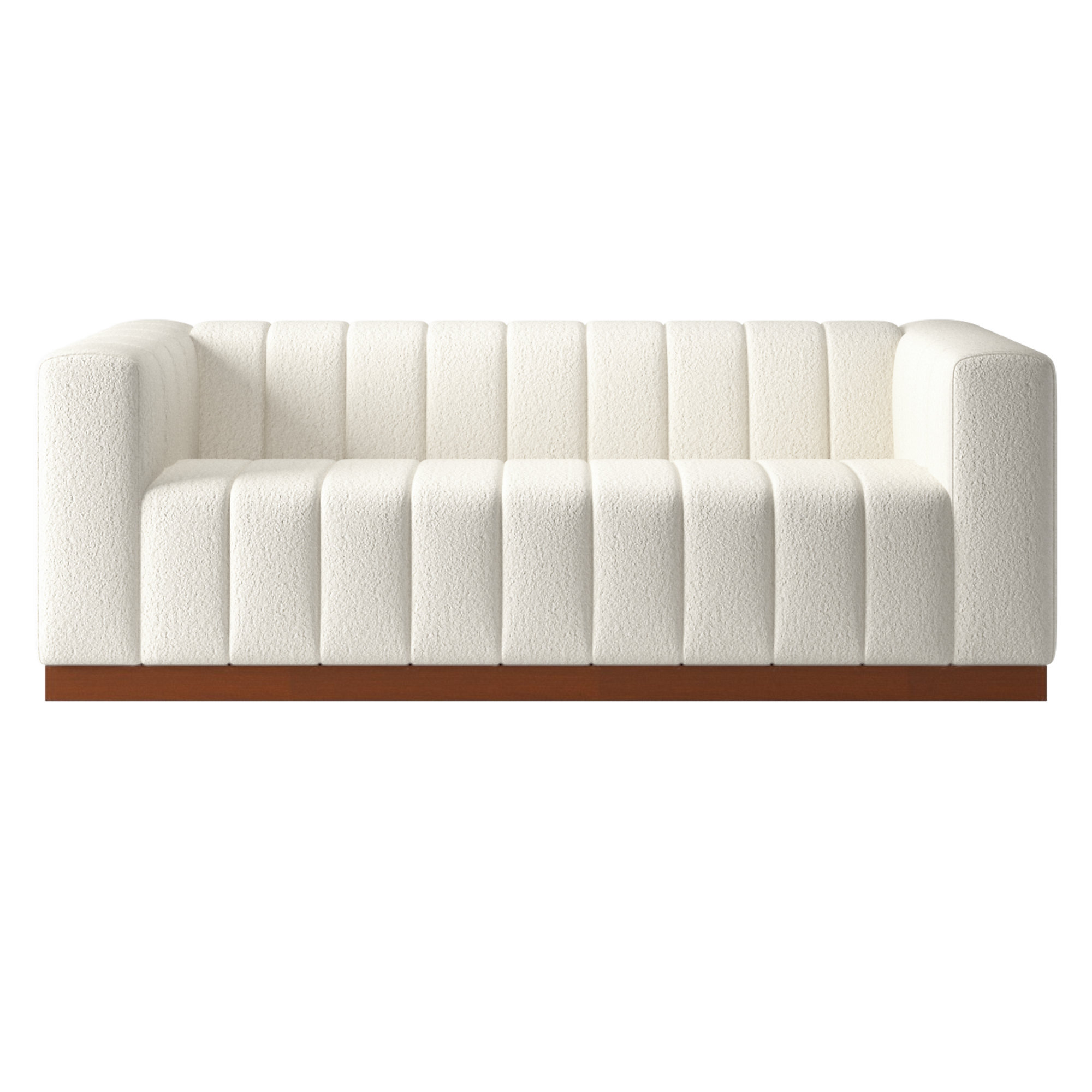 Forte Wooly Sand Fabric Sofa + Reviews | CB2