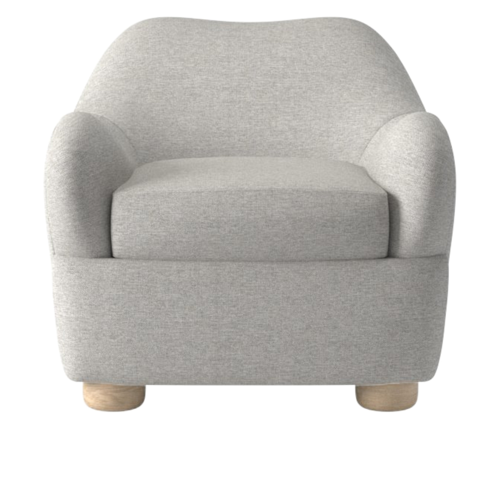 Bacio Lounge Chair Hatch Platinum by Ross Cassidy + Reviews | CB2