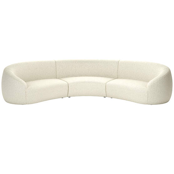 Roma 3-Piece Sectional Sofa Luca Russet by Ross Cassidy | CB2