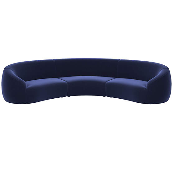 Roma 3-Piece Sectional Sofa Luca Russet by Ross Cassidy | CB2