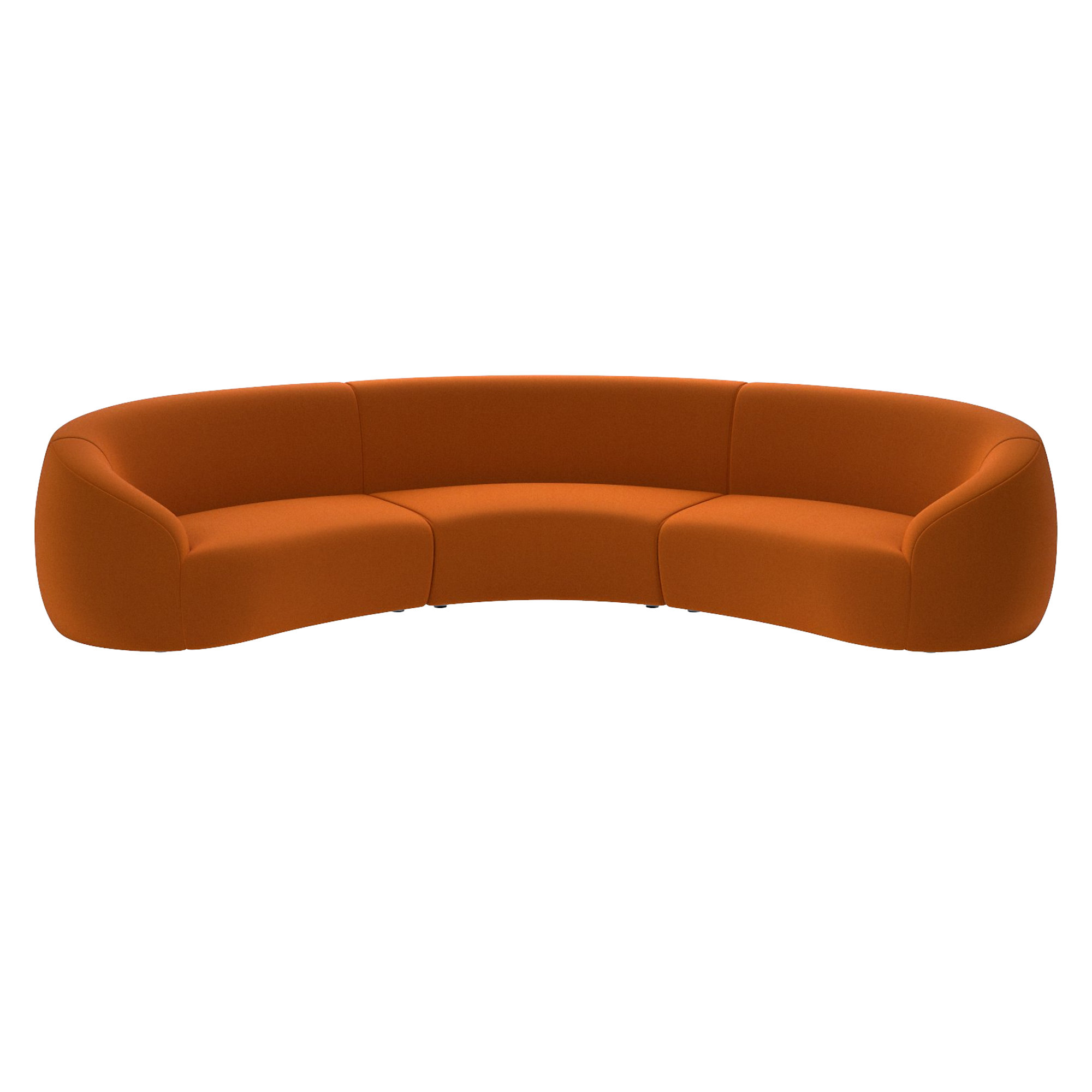 Roma 3-Piece Sectional Sofa Luca Russet by Ross Cassidy | CB2