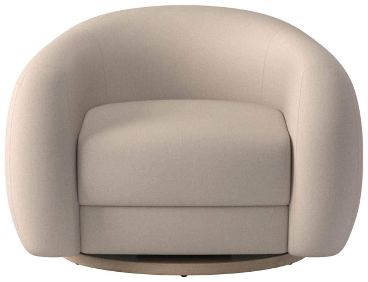 Laszlo Swivel Chair Luca Bone | CB2