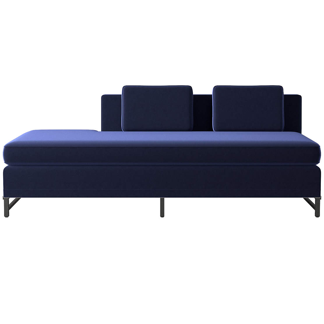 Metric Left Half-Back Armless Sofa Model 8046 Luca Emerald by Paul ...