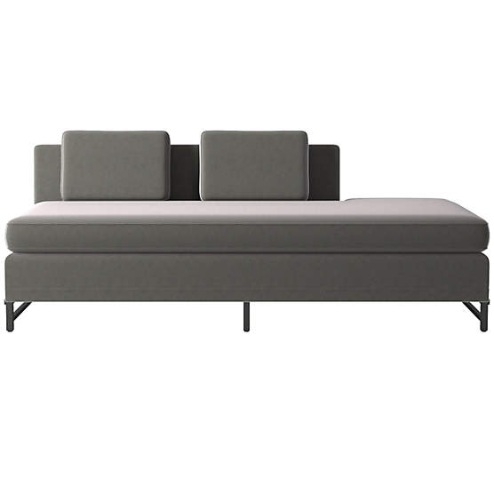 Metric Right Half-Back Armless Sofa Model 8046 Angel Pewter by Paul ...