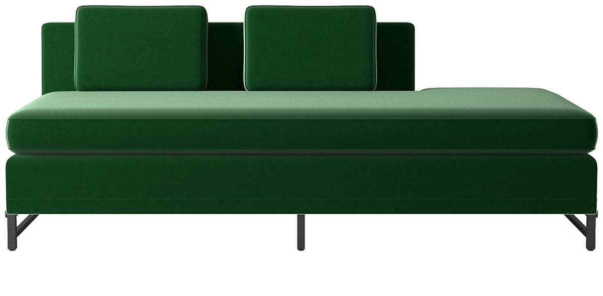 Metric Right Half-Back Armless Sofa Model 8046 Luca Emerald by Paul ...