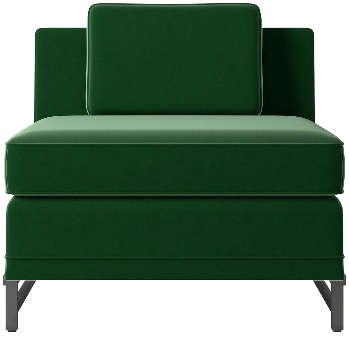 Metric Armless Chair Luca Emerald by Paul McCobb | CB2