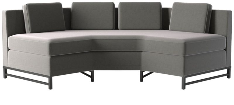 Metric Quarter Octagon Corner Sofa Model 8017 Luca Storm by Paul McCobb | CB2