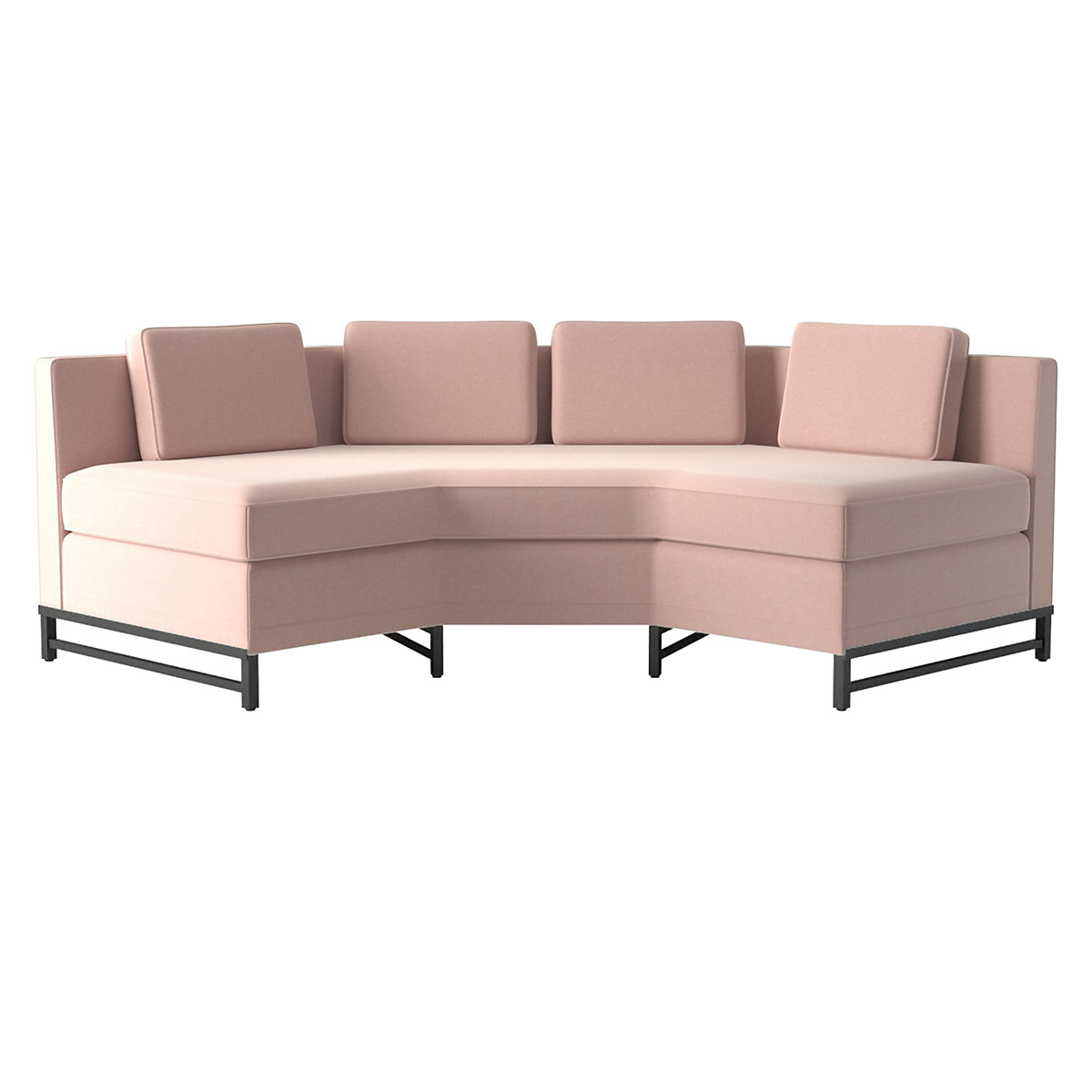 Metric Quarter Octagon Corner Sofa Model 8017 Dale Blush | CB2
