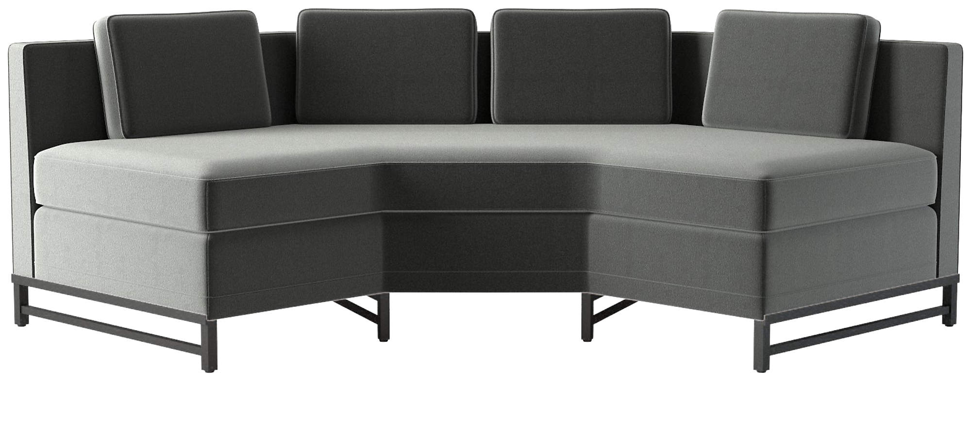 Metric Quarter Octagon Corner Sofa Model 8017 Dale Grey by Paul McCobb ...