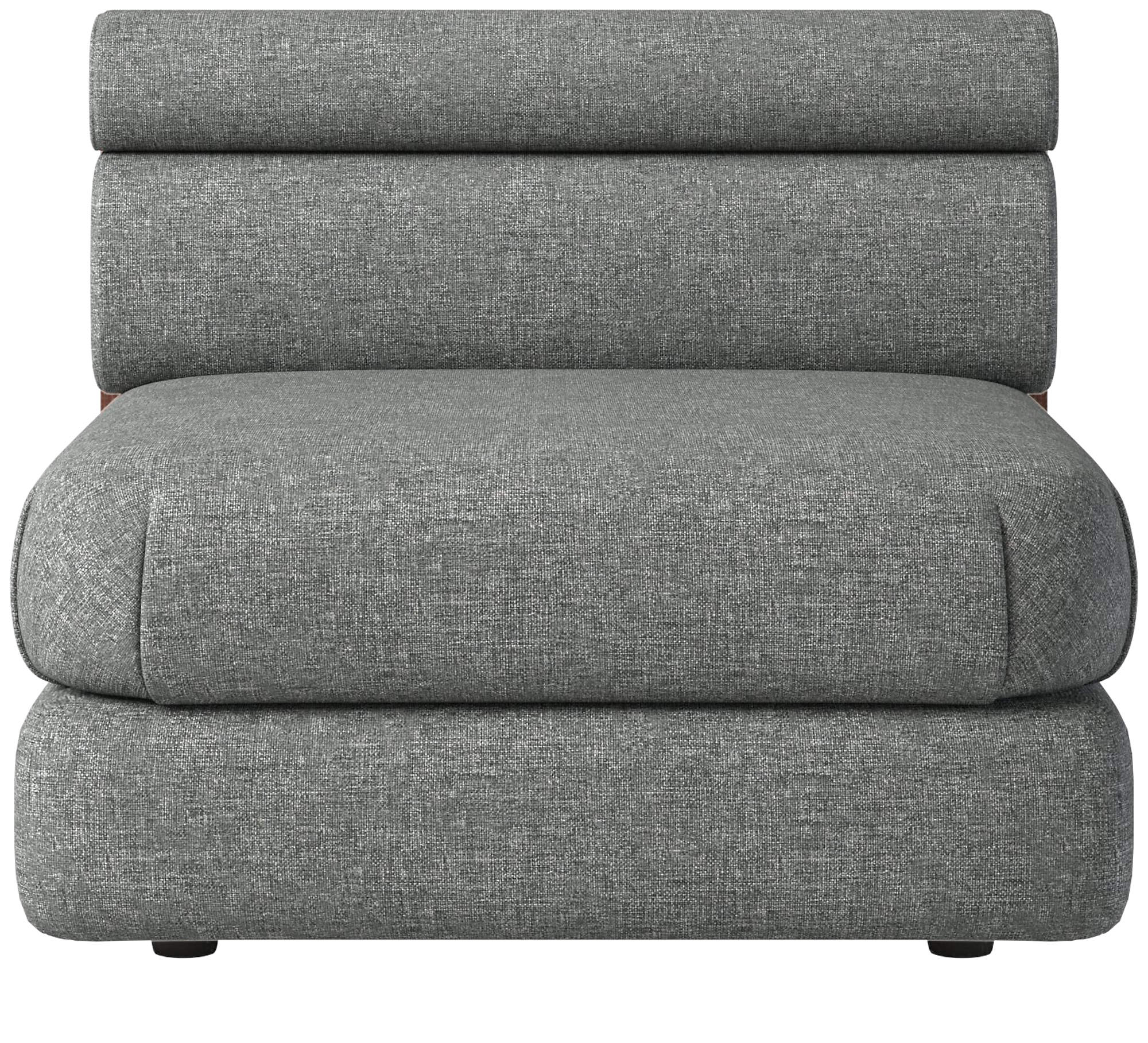 Imbu Modern Armless Chair Hatch Charcoal | CB2