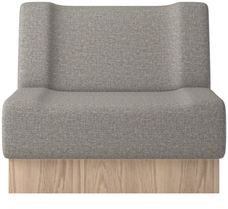 Vaneri Armless Chair Taylor Felt Grey by Kravitz Design | CB2