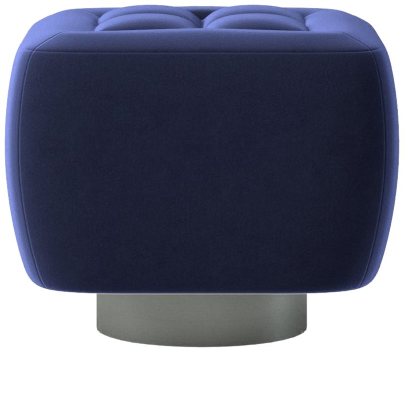 Fells Small Tufted Ottoman Luca Eclipse by Kravitz Design | CB2