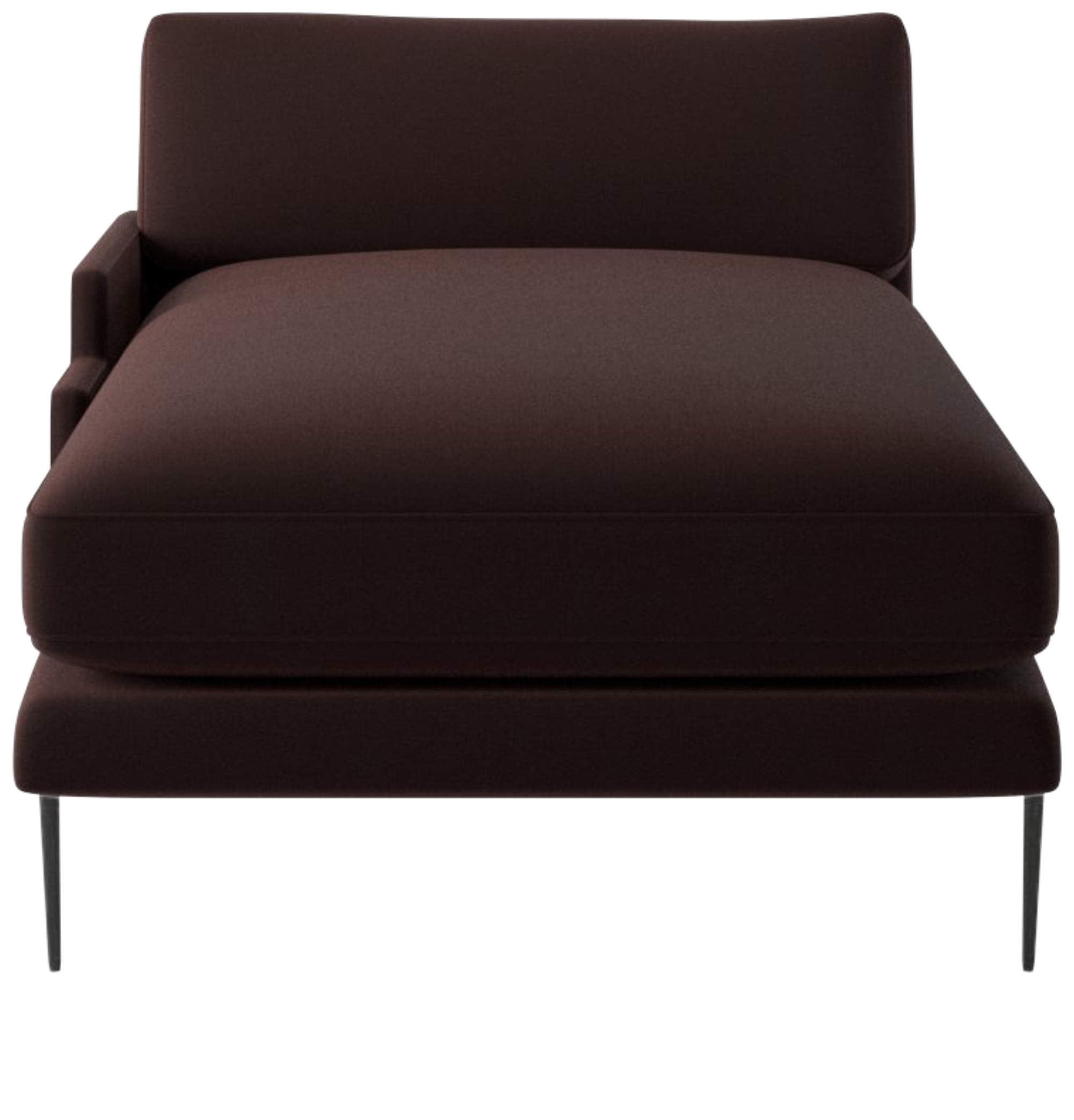 Scalino Left Arm Chaise Luca Espresso | CB2