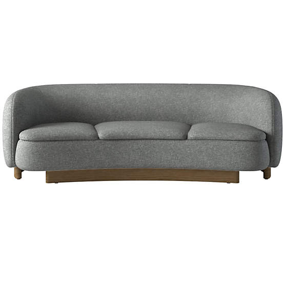 Muir Curved Sofa Bloce Noir by Lawson-Fenning + Reviews | CB2