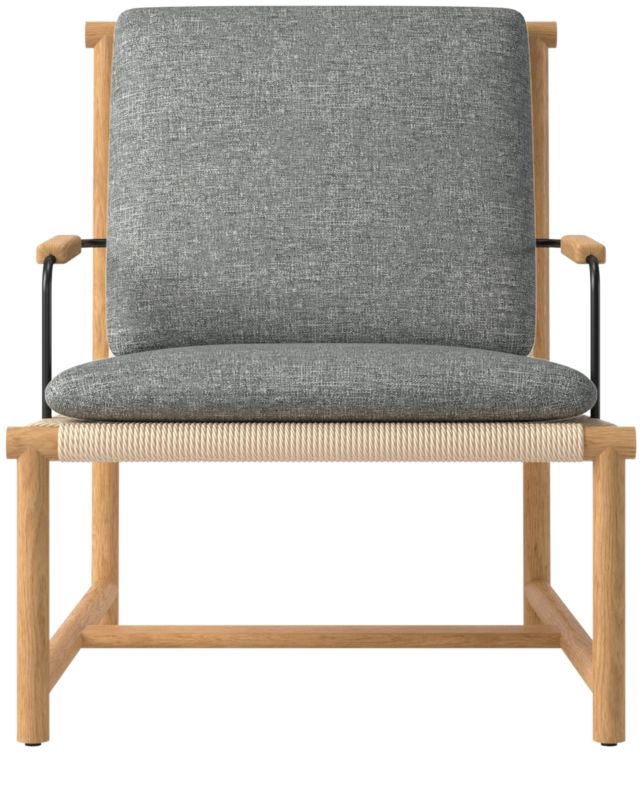 Anacapa Lounge Chair Hatch Charcoal by Lawson-Fenning | CB2