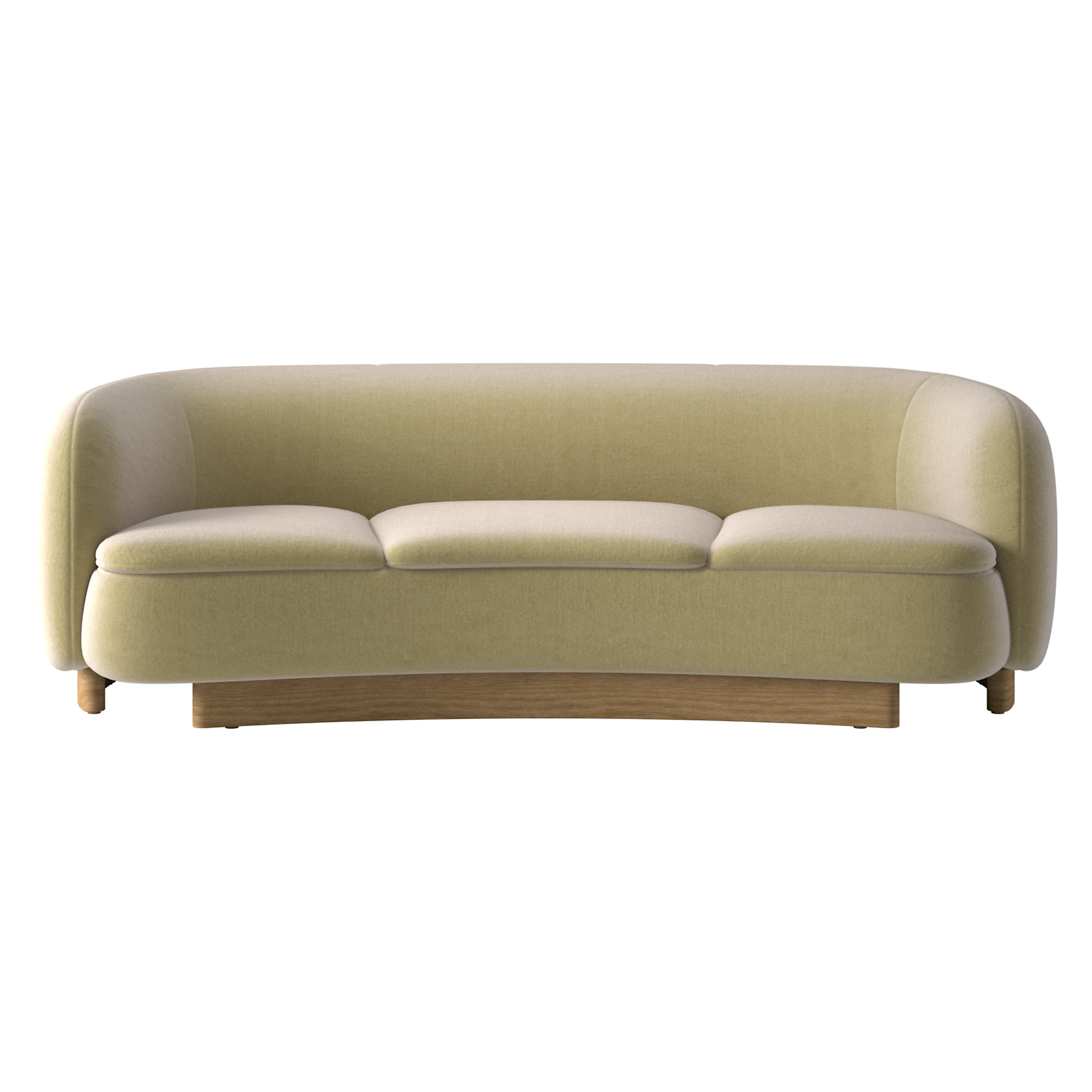 Muir Curved Sofa Luca Camel by Lawson-Fenning + Reviews | CB2