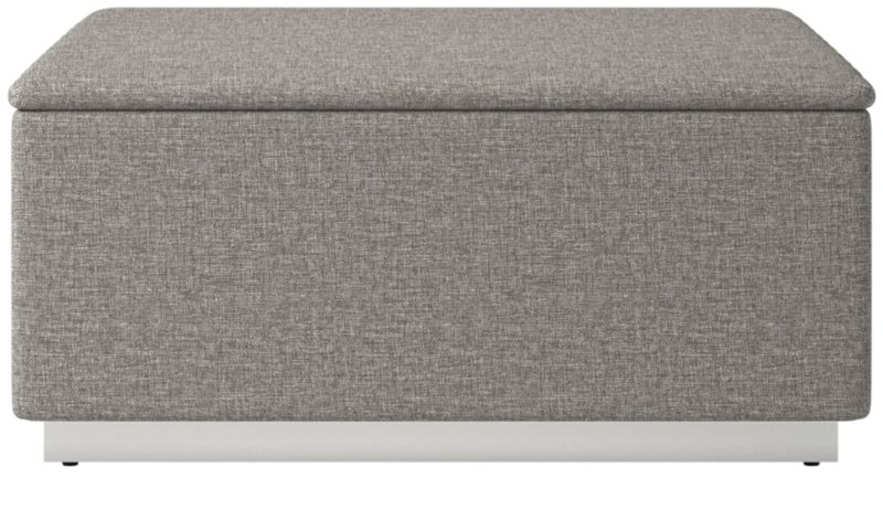 Salon Ottoman Taylor Felt Grey | CB2