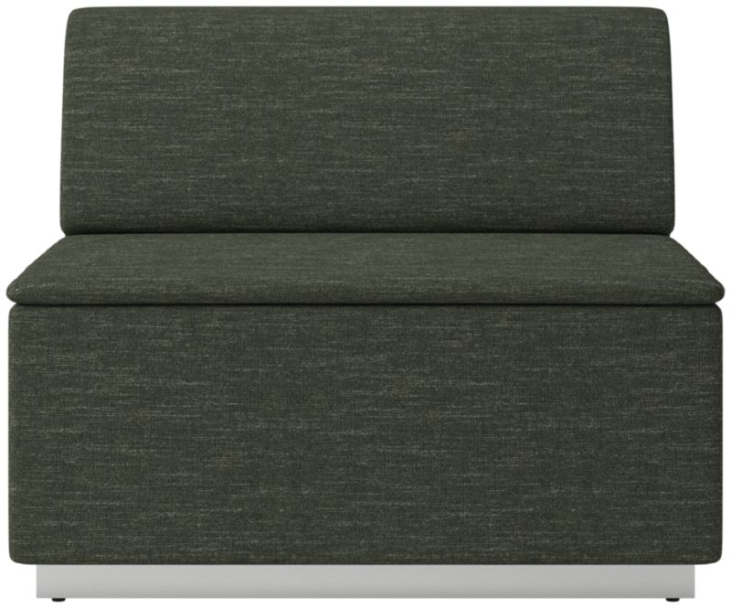 Salon Armless Chair Curious Evergreen | CB2