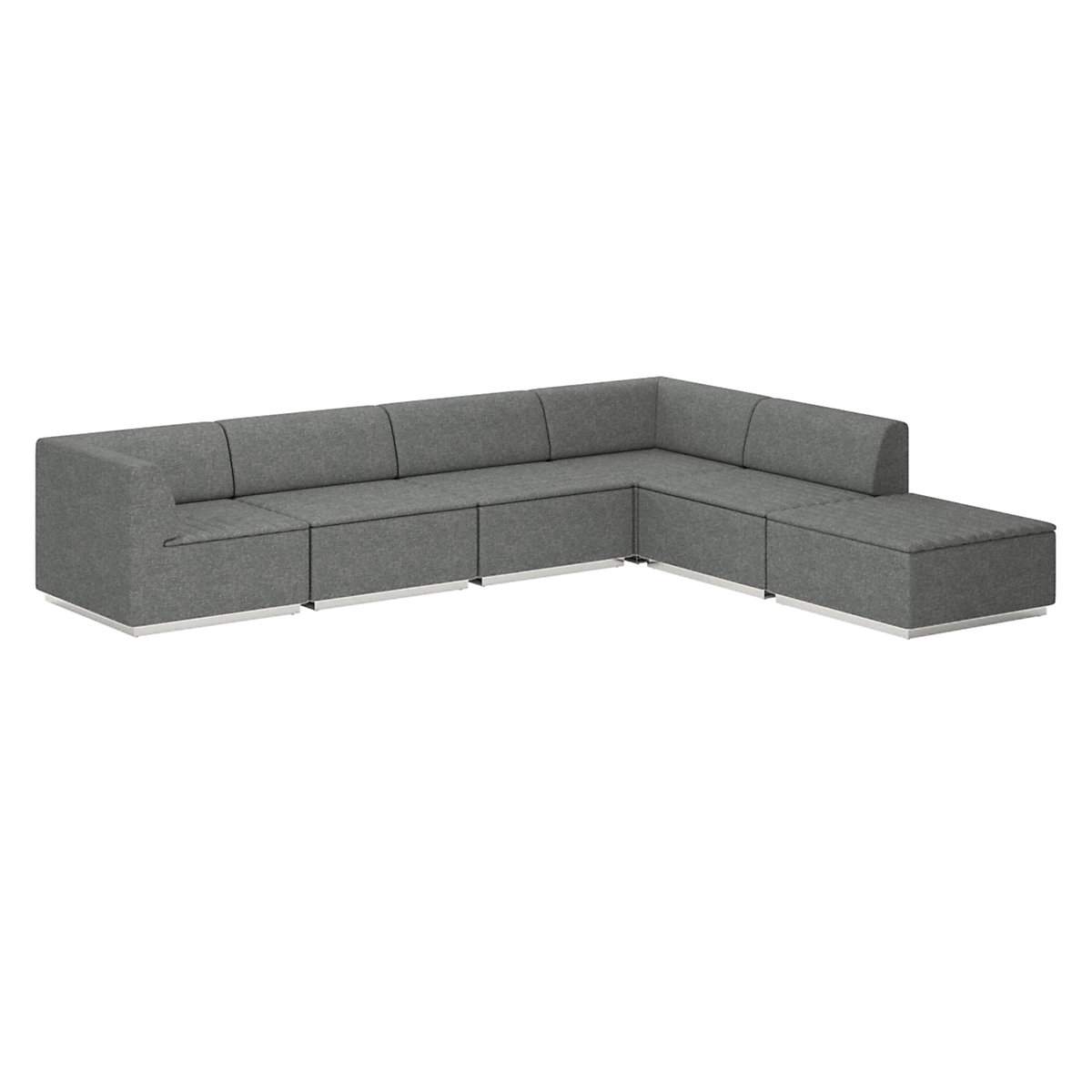 Salon 6-Piece Sectional Sofa Hatch Charcoal | CB2 Canada
