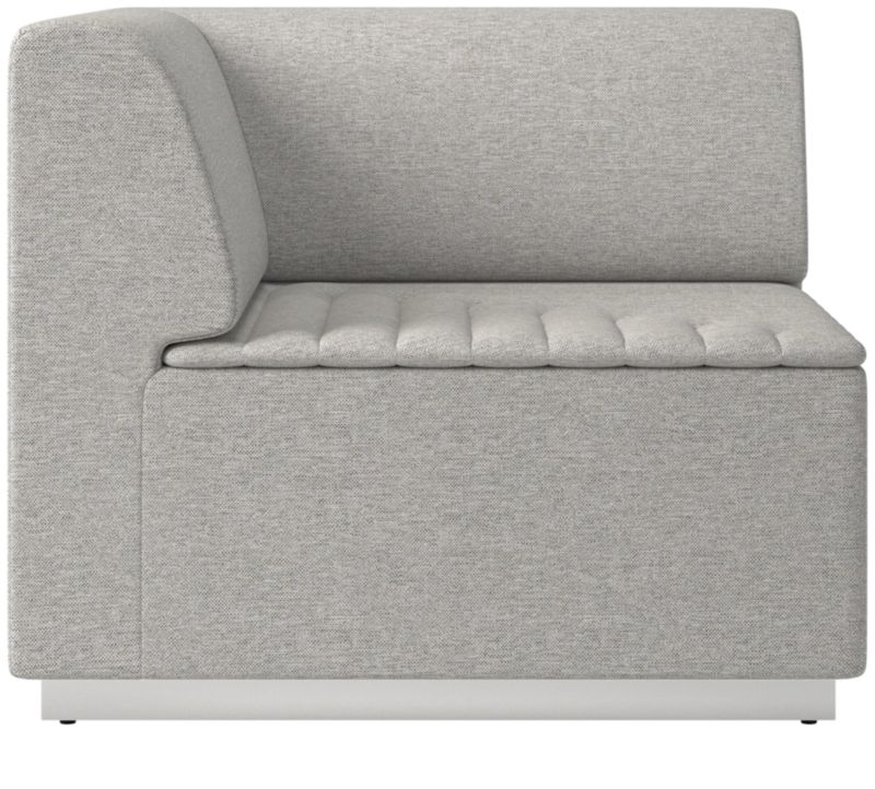 Salon Corner Chair Hatch Platinum | CB2