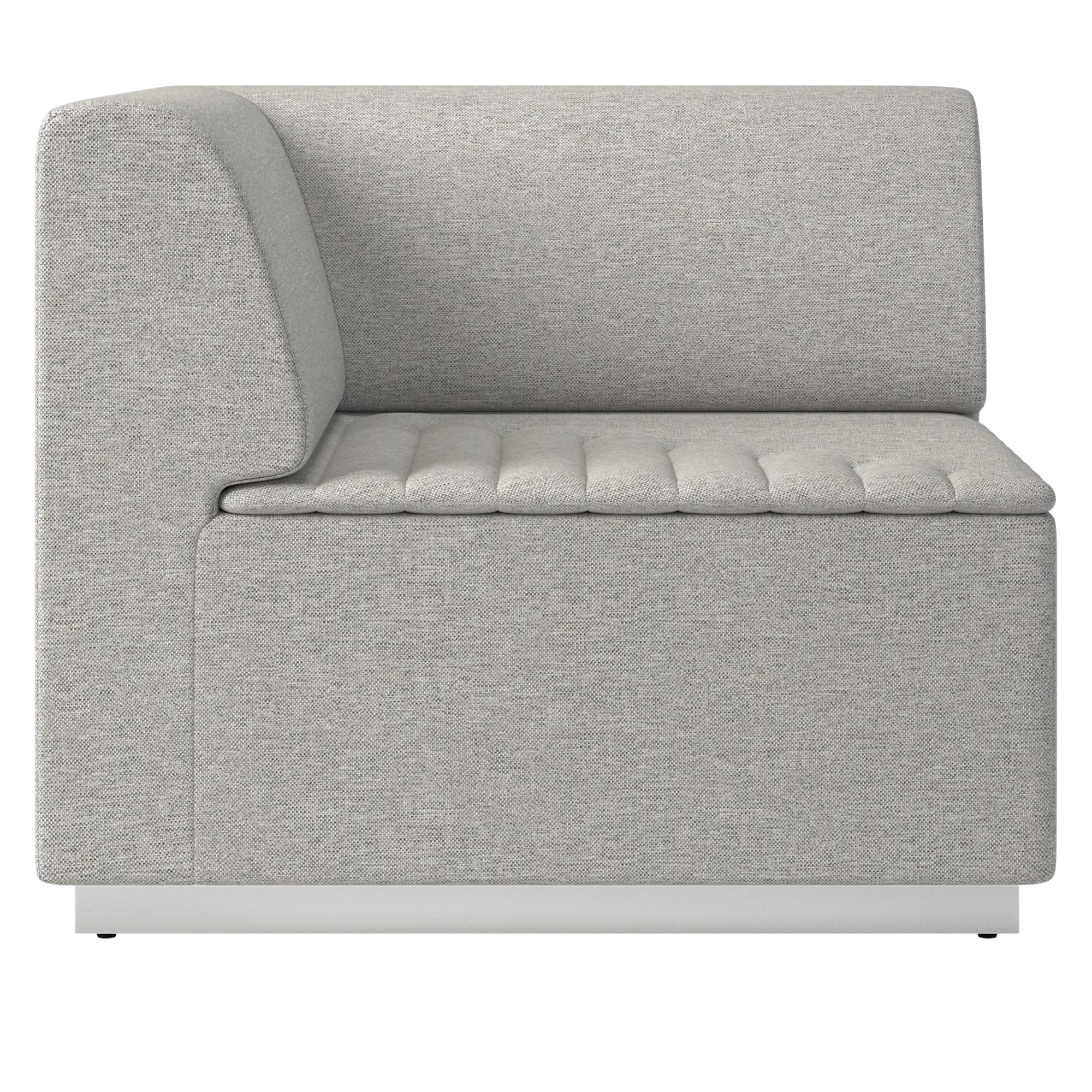 Salon Corner Chair Hatch Platinum | CB2