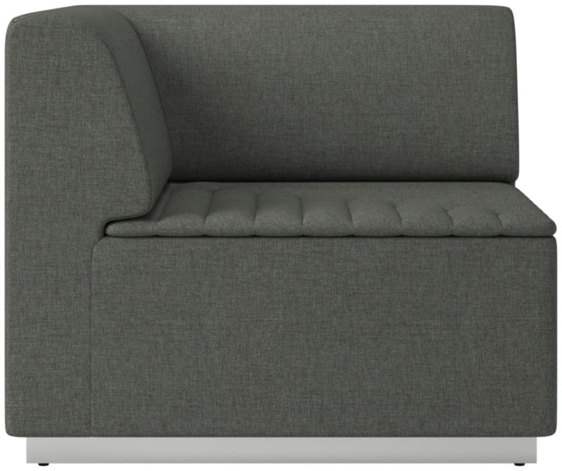 Salon Corner Chair Taylor Charcoal | CB2