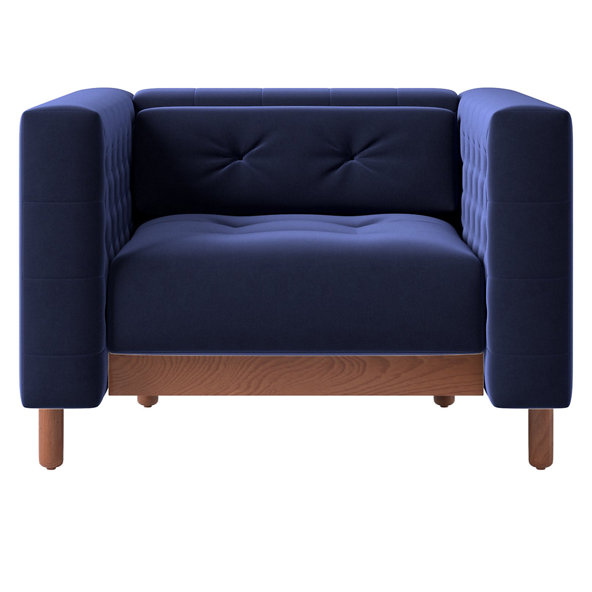 Marconi Tufted Accent Chair Luca Eclipse by Gianfranco Frattini | CB2 ...