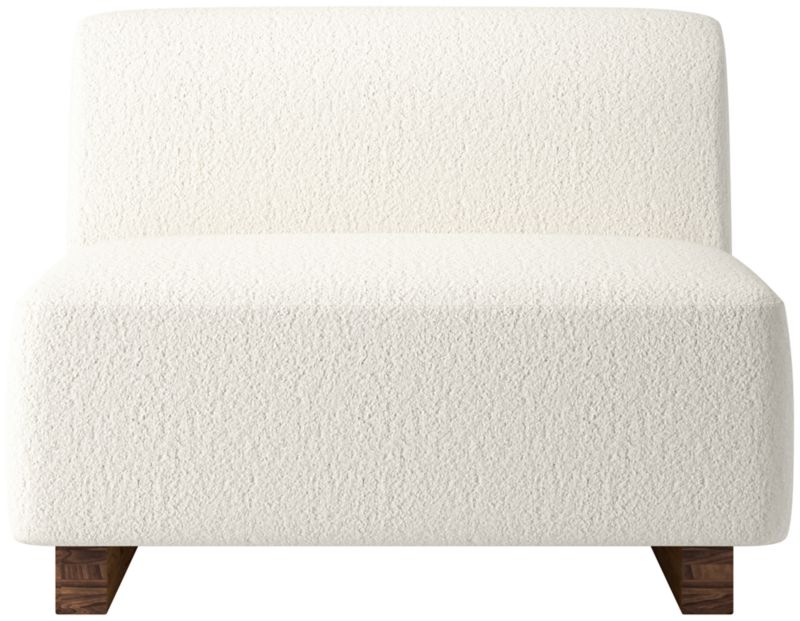 Terrain Armless Chair Wooly Sand | CB2